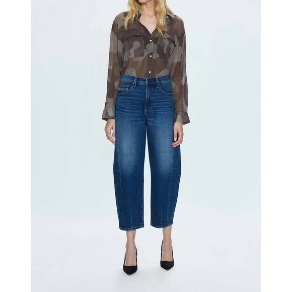 pistola | Jeans | New Pistola Eli High Rise Barrel Jean In Mixer | Poshmark
